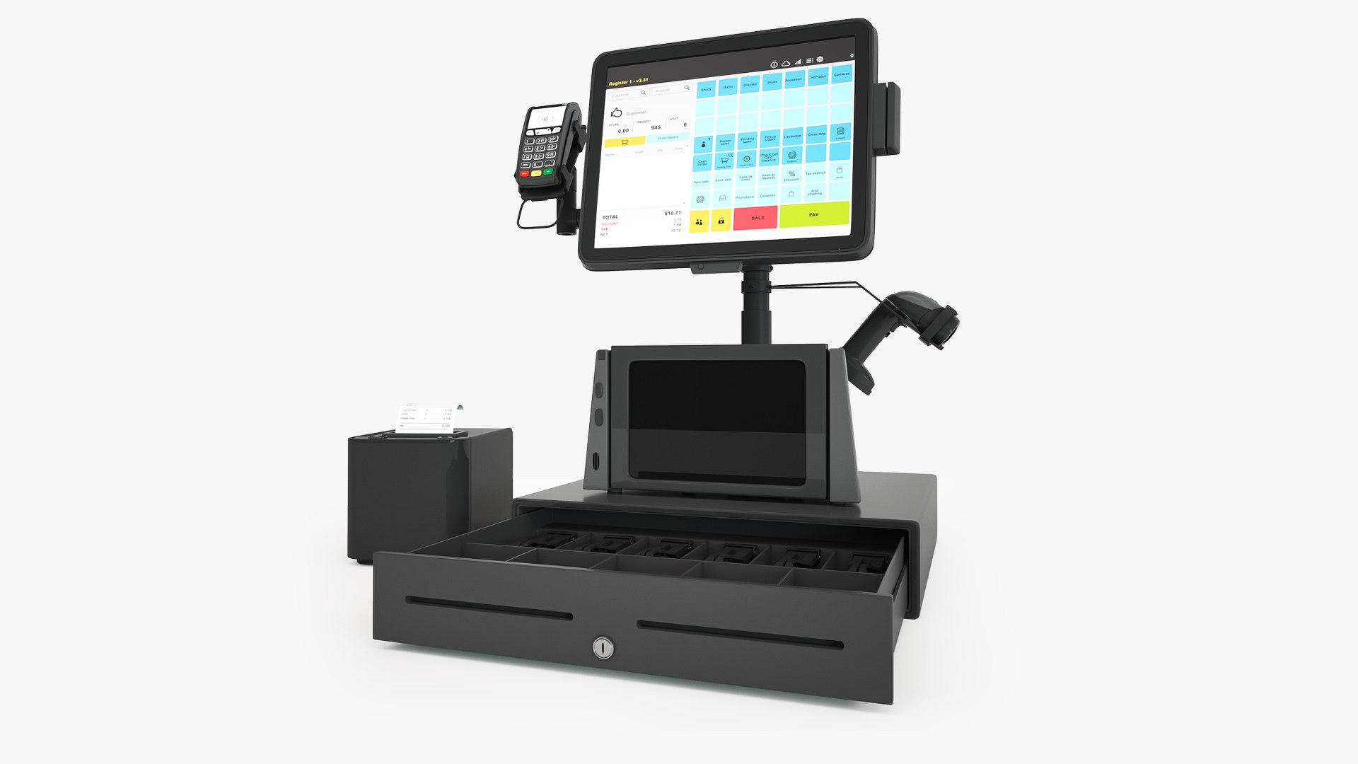 Cash Register 3D Model - TurboSquid 1804541