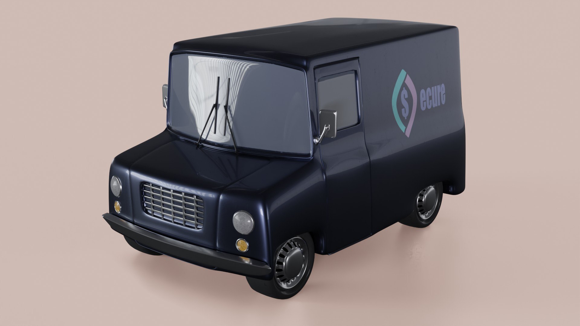 3D Model Cartoon Van - TurboSquid 2092282