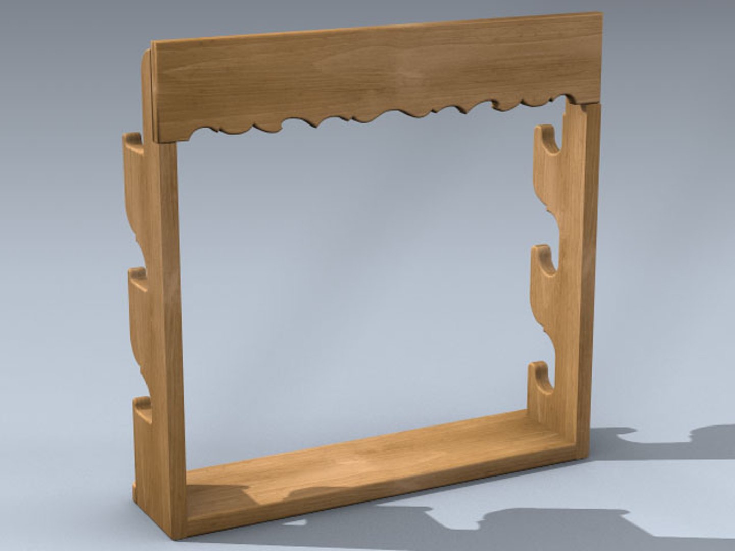 3d Model Of Gun Rack