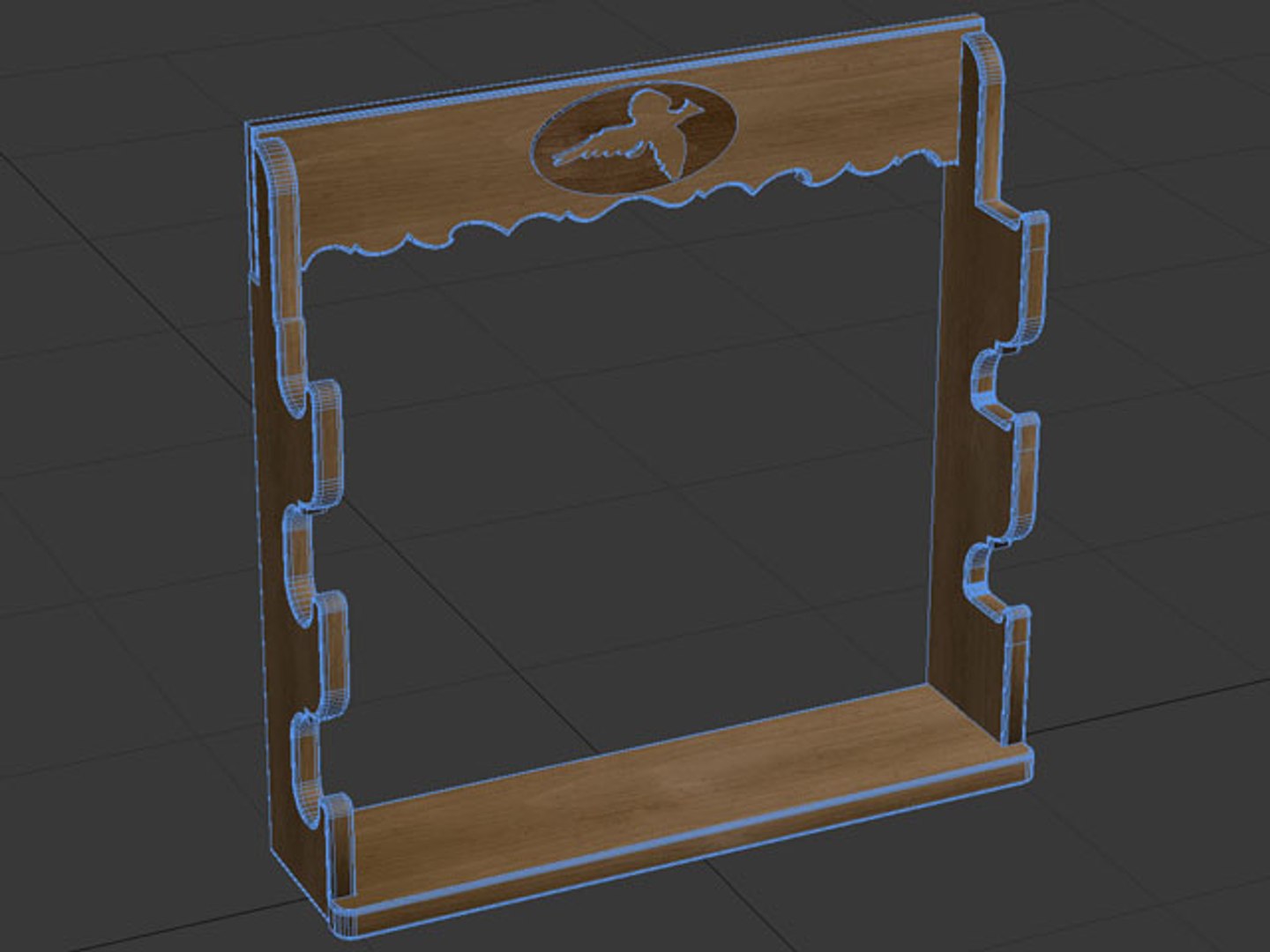 3d Model Of Gun Rack