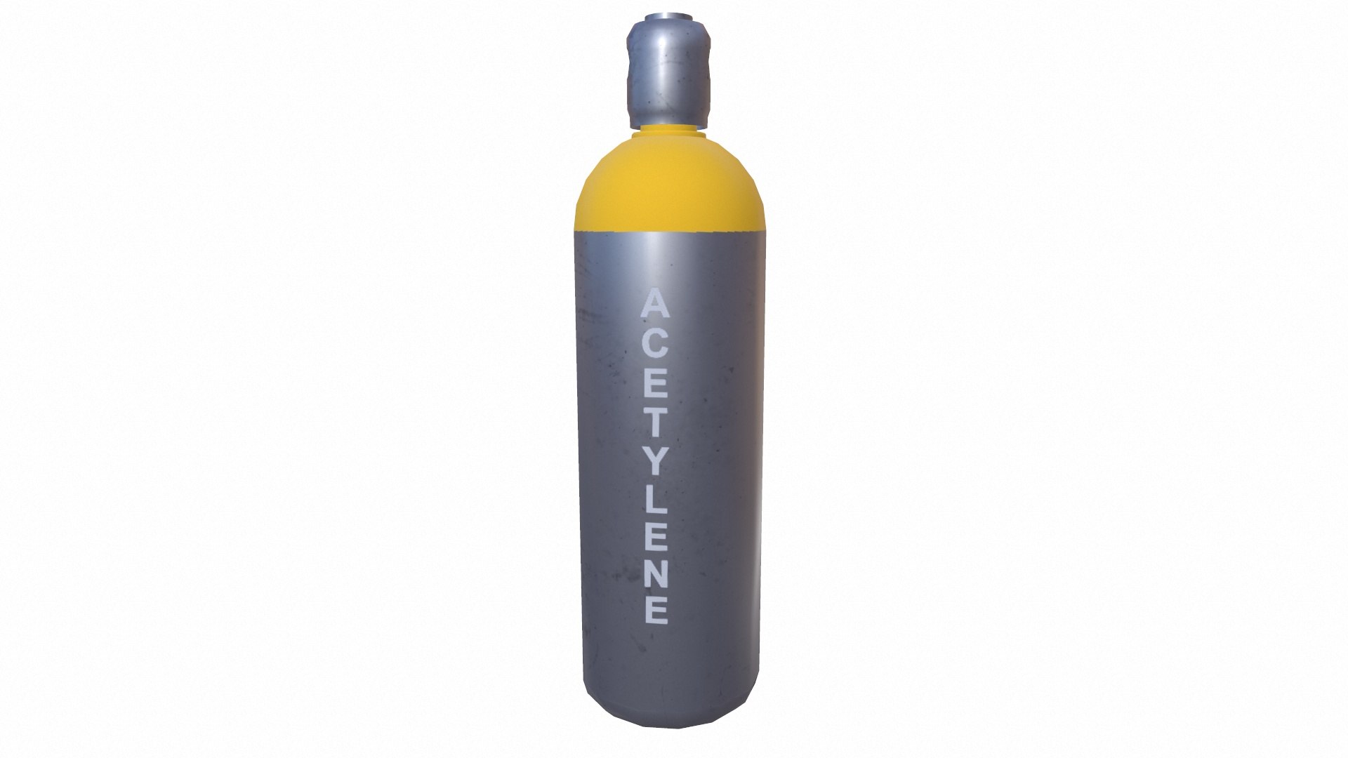 3D Model Acetylene Cylinder - TurboSquid 2343275