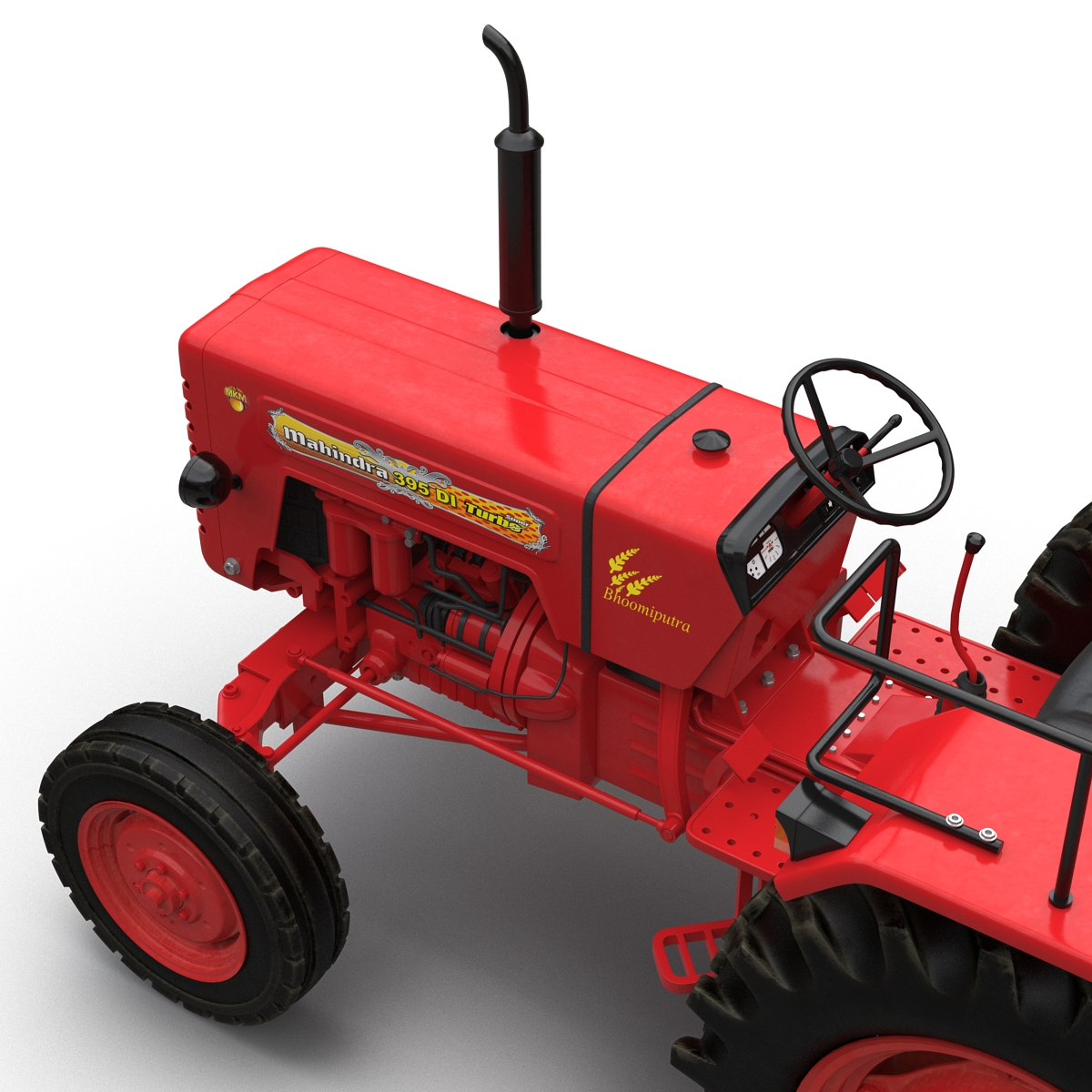 3d model tractor mahindra 395 di