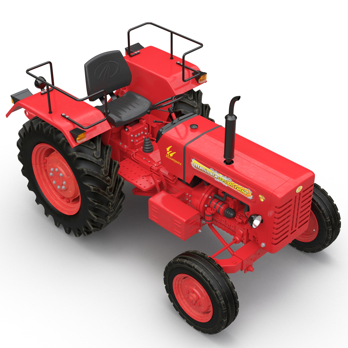 3d model tractor mahindra 395 di
