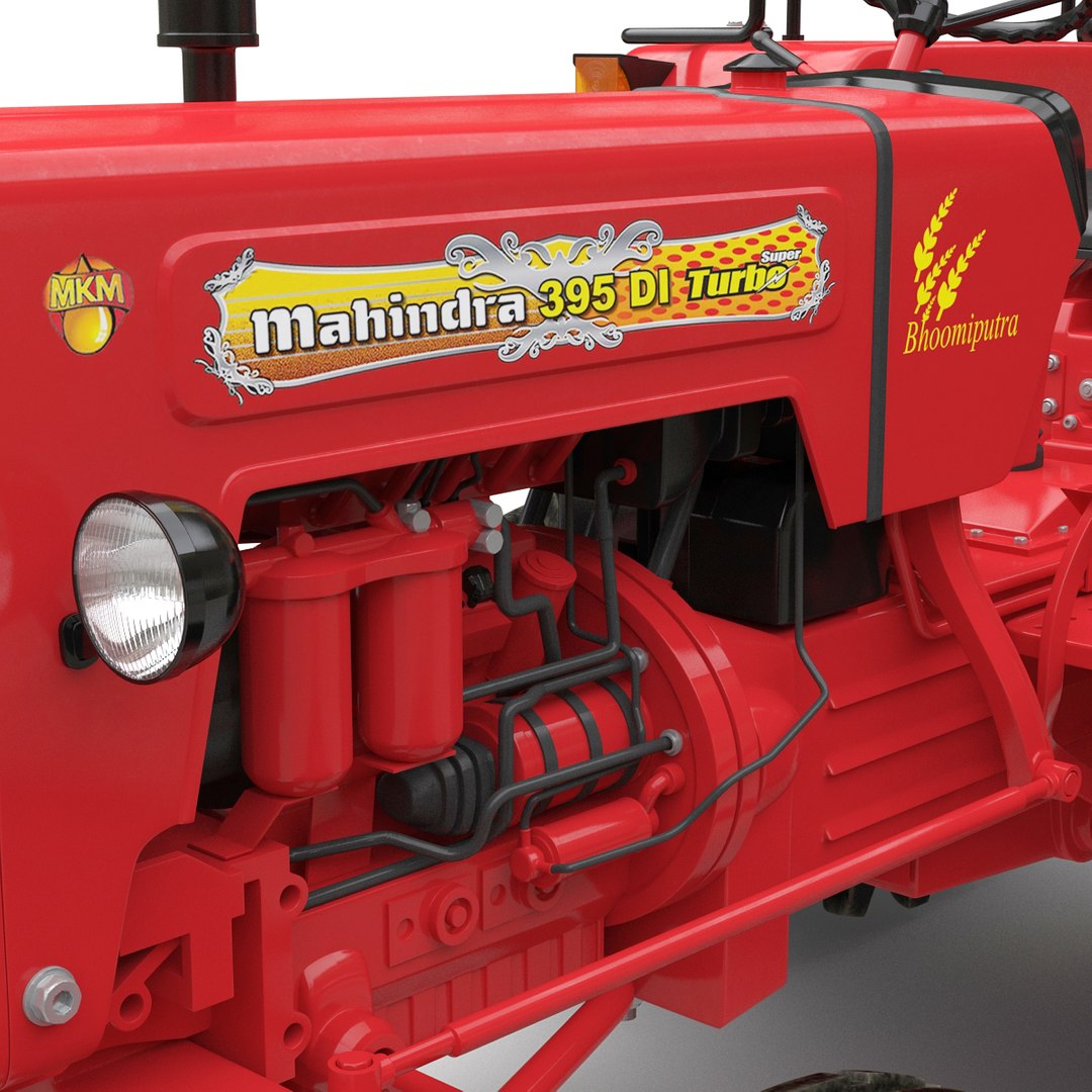 3d model tractor mahindra 395 di