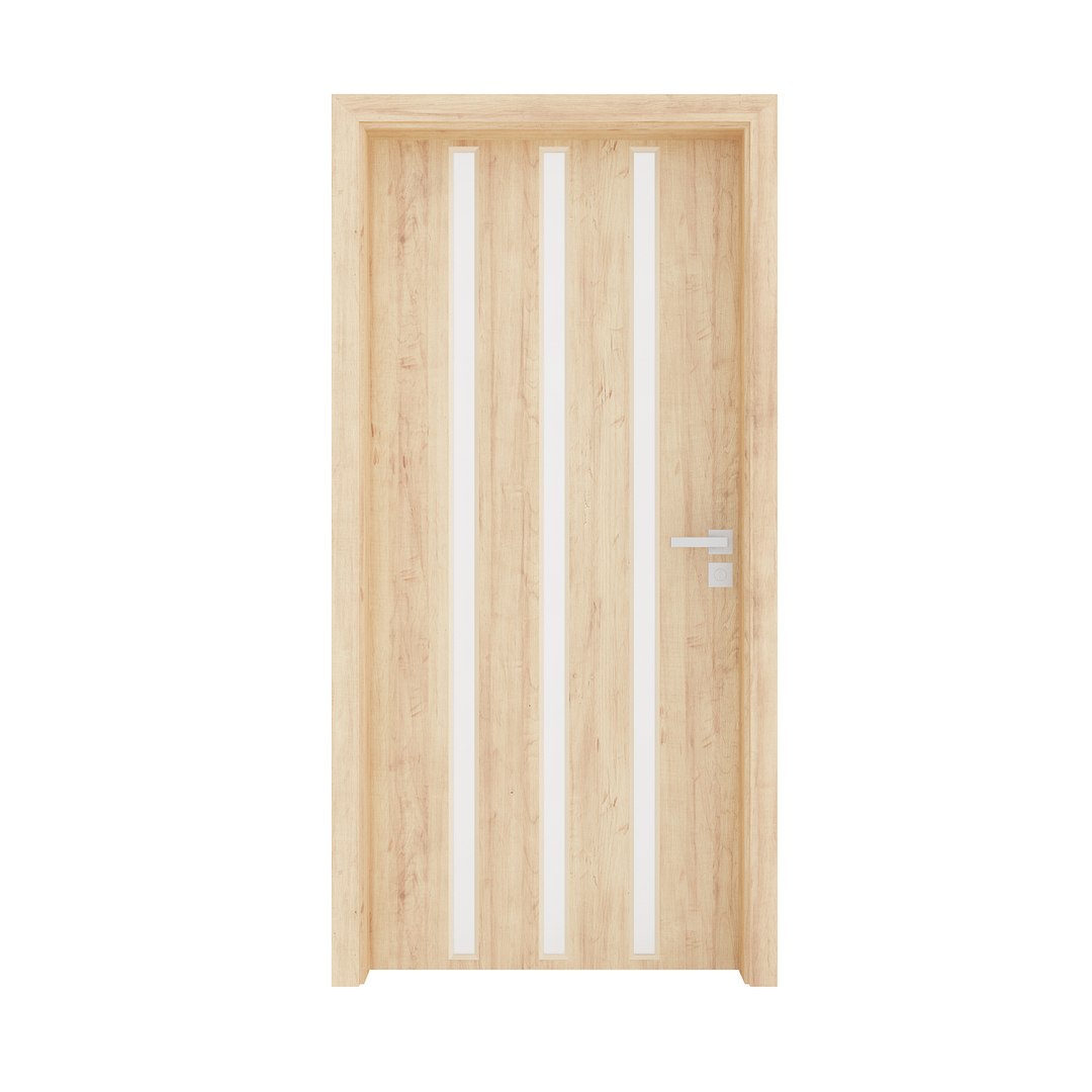 3D Wooden Interior Door Model - TurboSquid 1191389