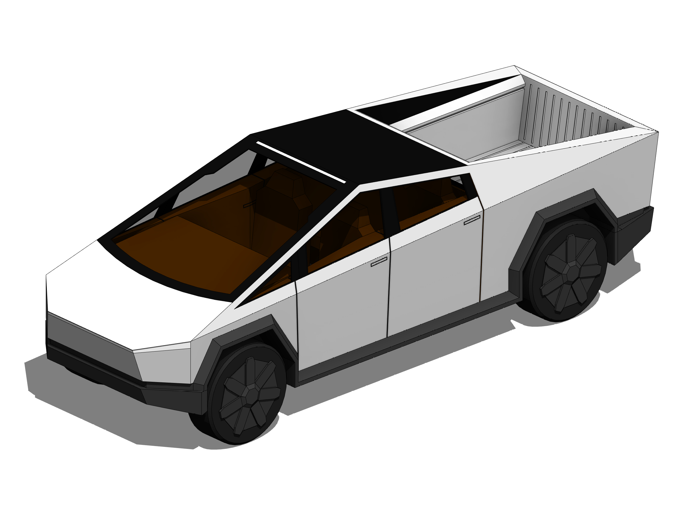 modelo 3d Tesla Cybertruck - Familia de Revit paramétrica - TurboSquid ...