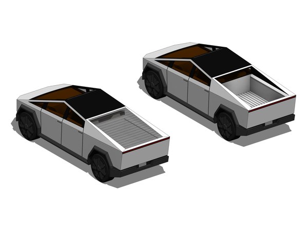 modelo 3d Tesla Cybertruck - Familia de Revit paramétrica - TurboSquid ...