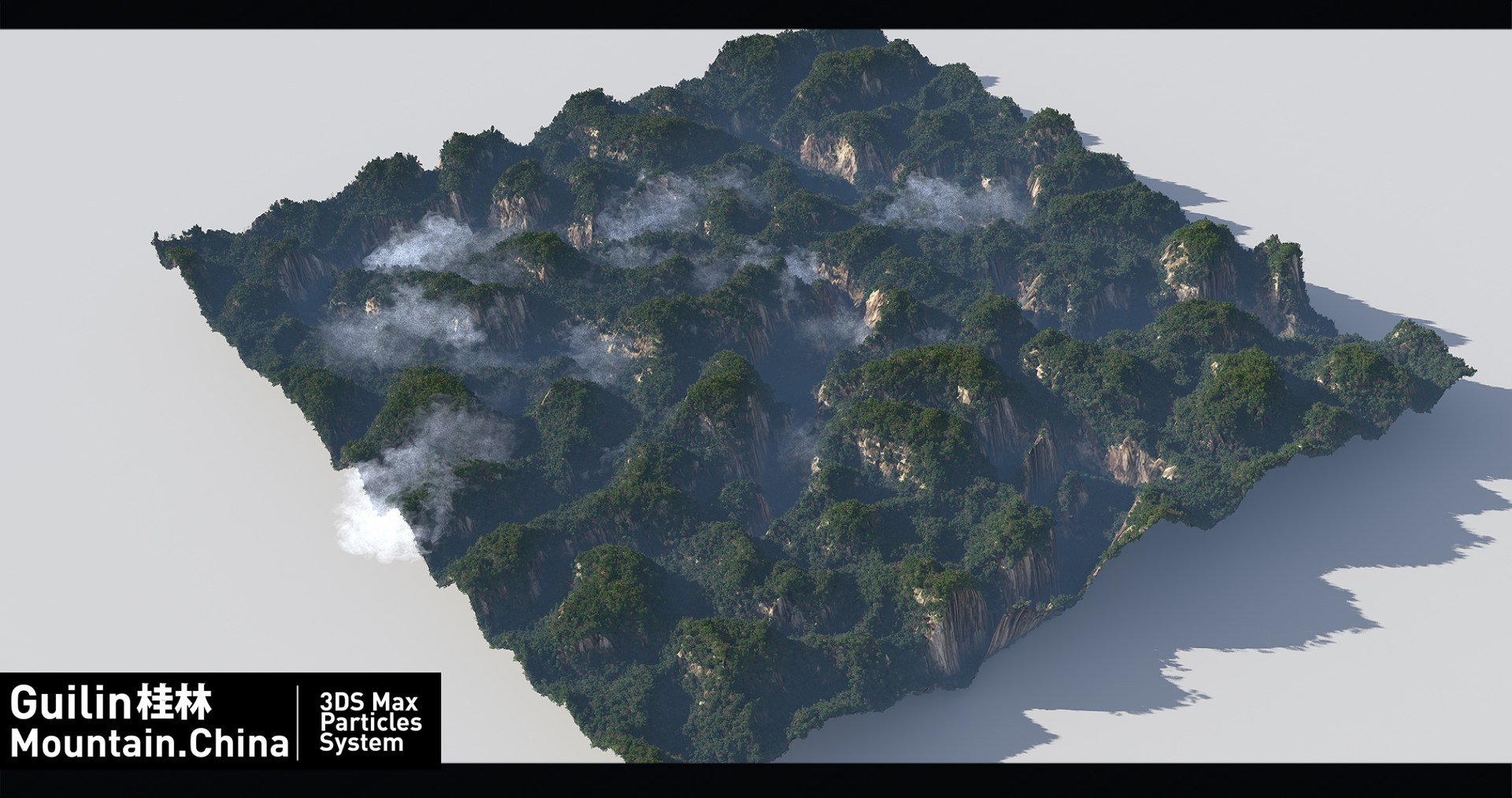 3D Trees Particles Systems Mountain Model - TurboSquid 1249489