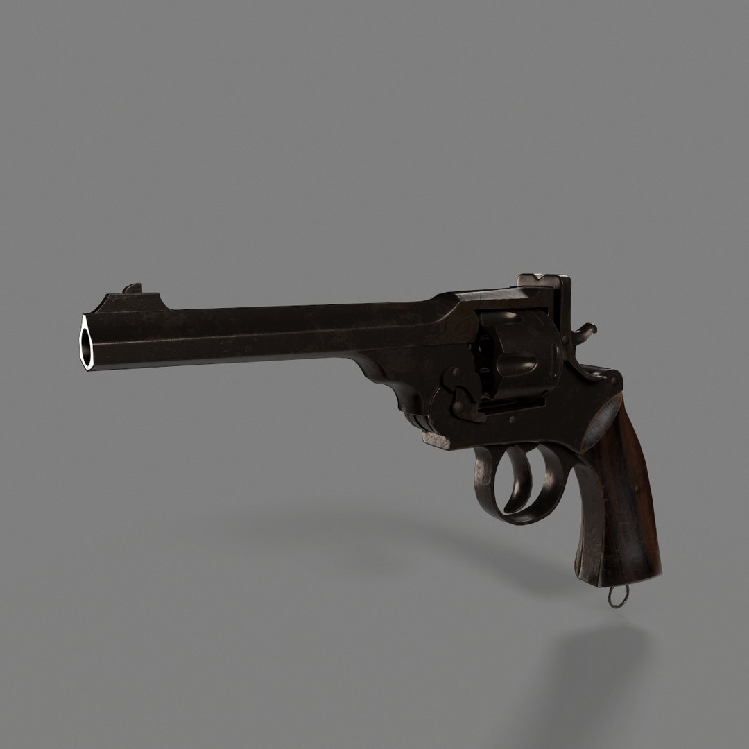 3D Webley Gun - TurboSquid 1304634