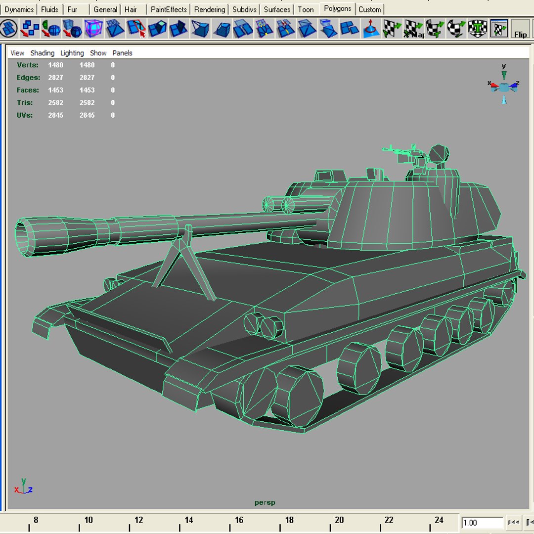 2s3 Akatsiya Tank 3d Model