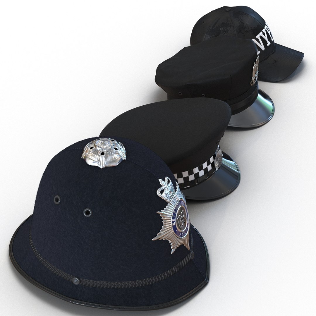 3ds police hats 2