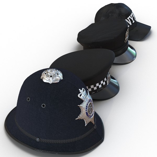 3ds police hats 2