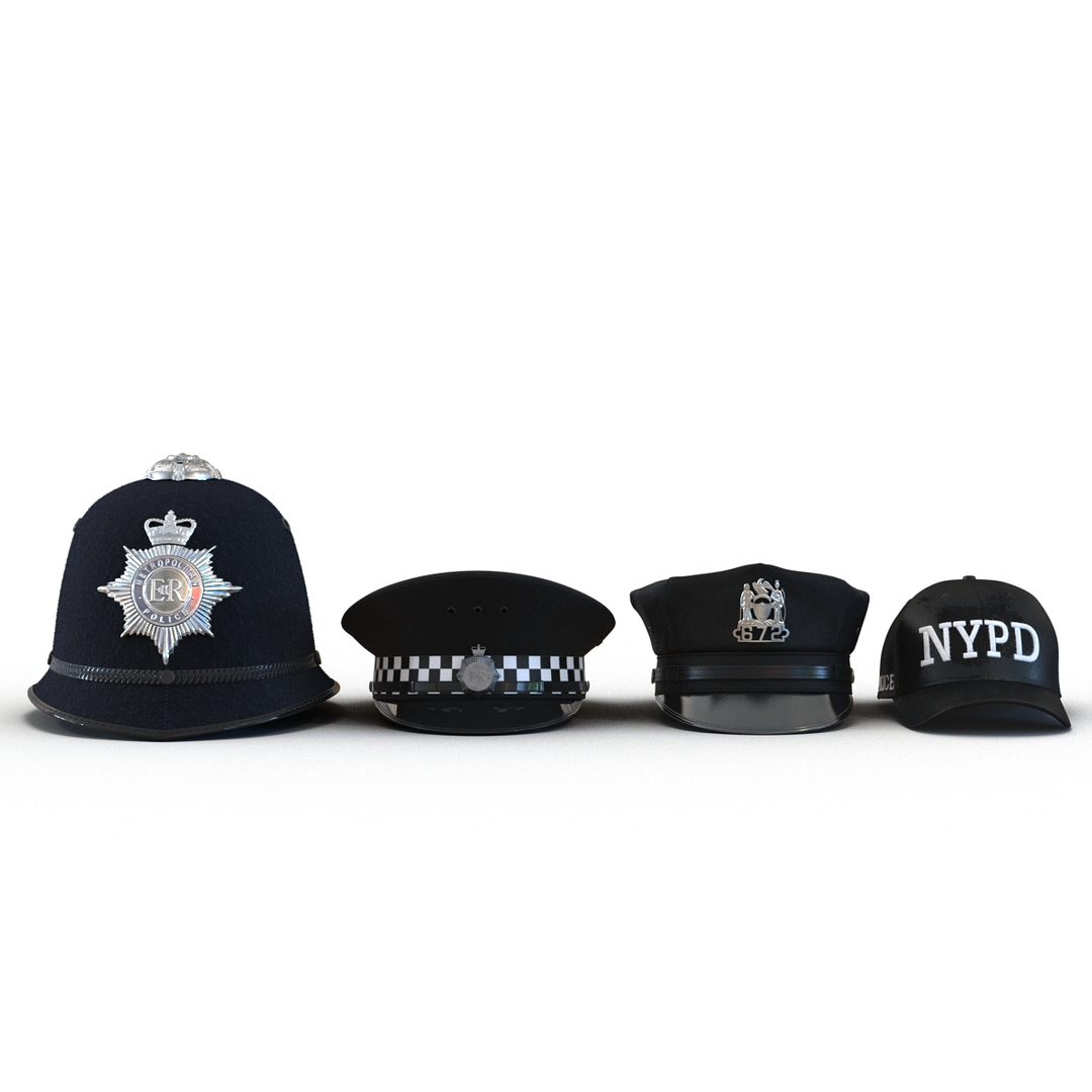 3ds police hats 2