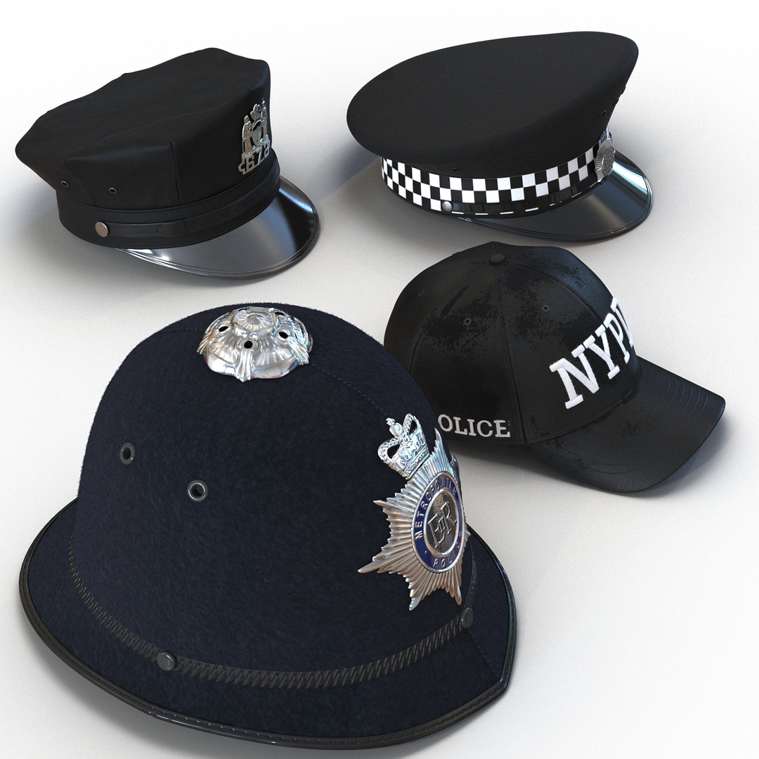 3ds police hats 2