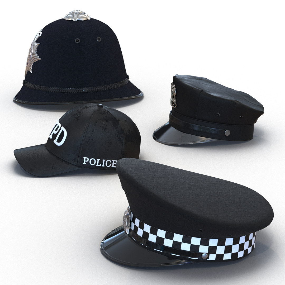 3ds police hats 2