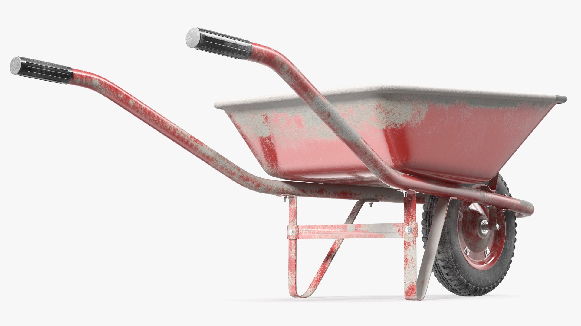 Wheelbarrow With Cement Red 3D Model - TurboSquid 2169059