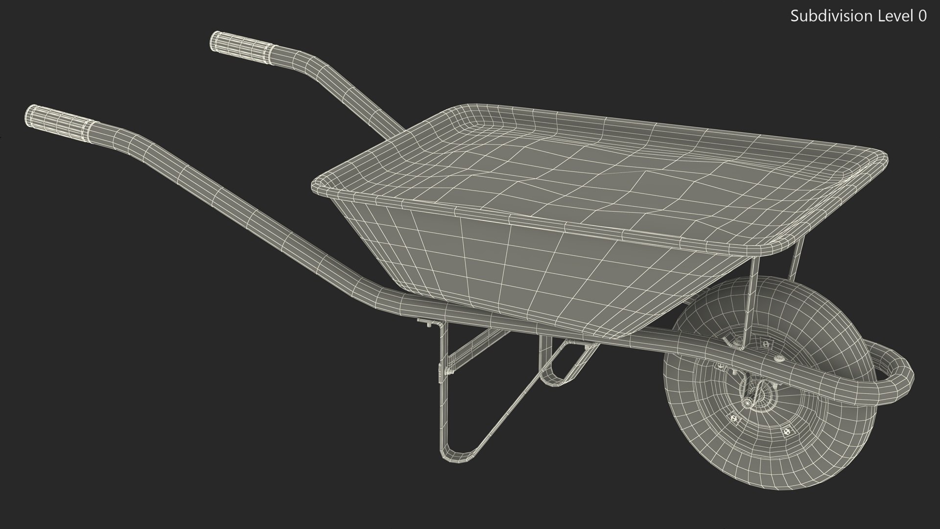 Wheelbarrow With Cement Red 3D Model - TurboSquid 2169059