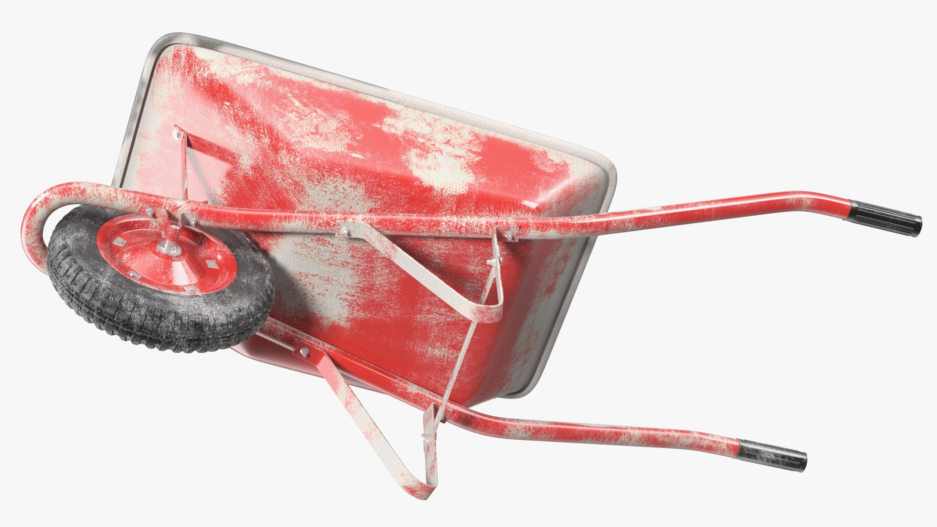 Wheelbarrow with Cement Red 3D model - TurboSquid 2169059