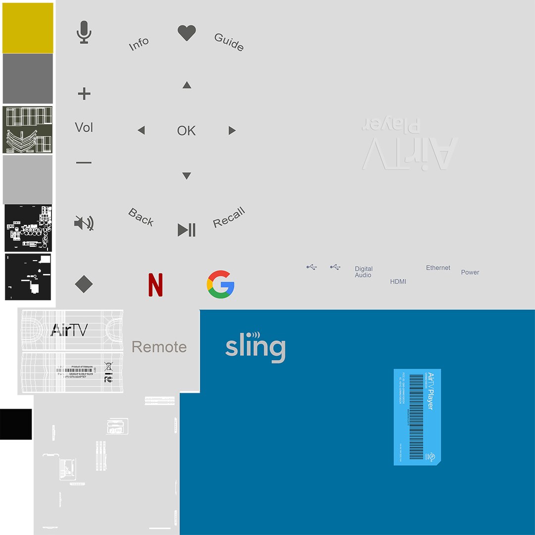 Airtv Adapter 3D Model - TurboSquid 1179738