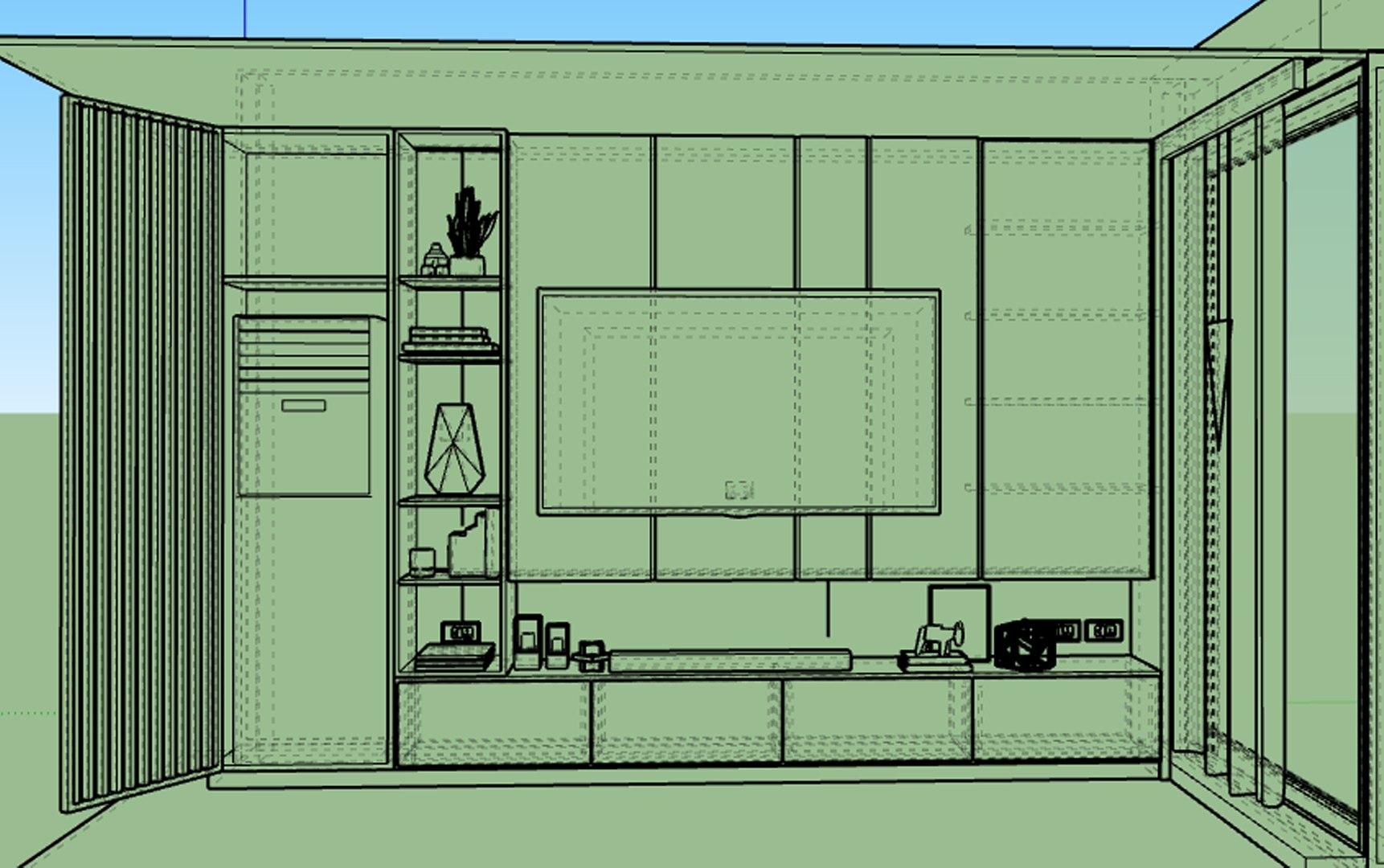TV UNIT 3D Model - TurboSquid 1728303