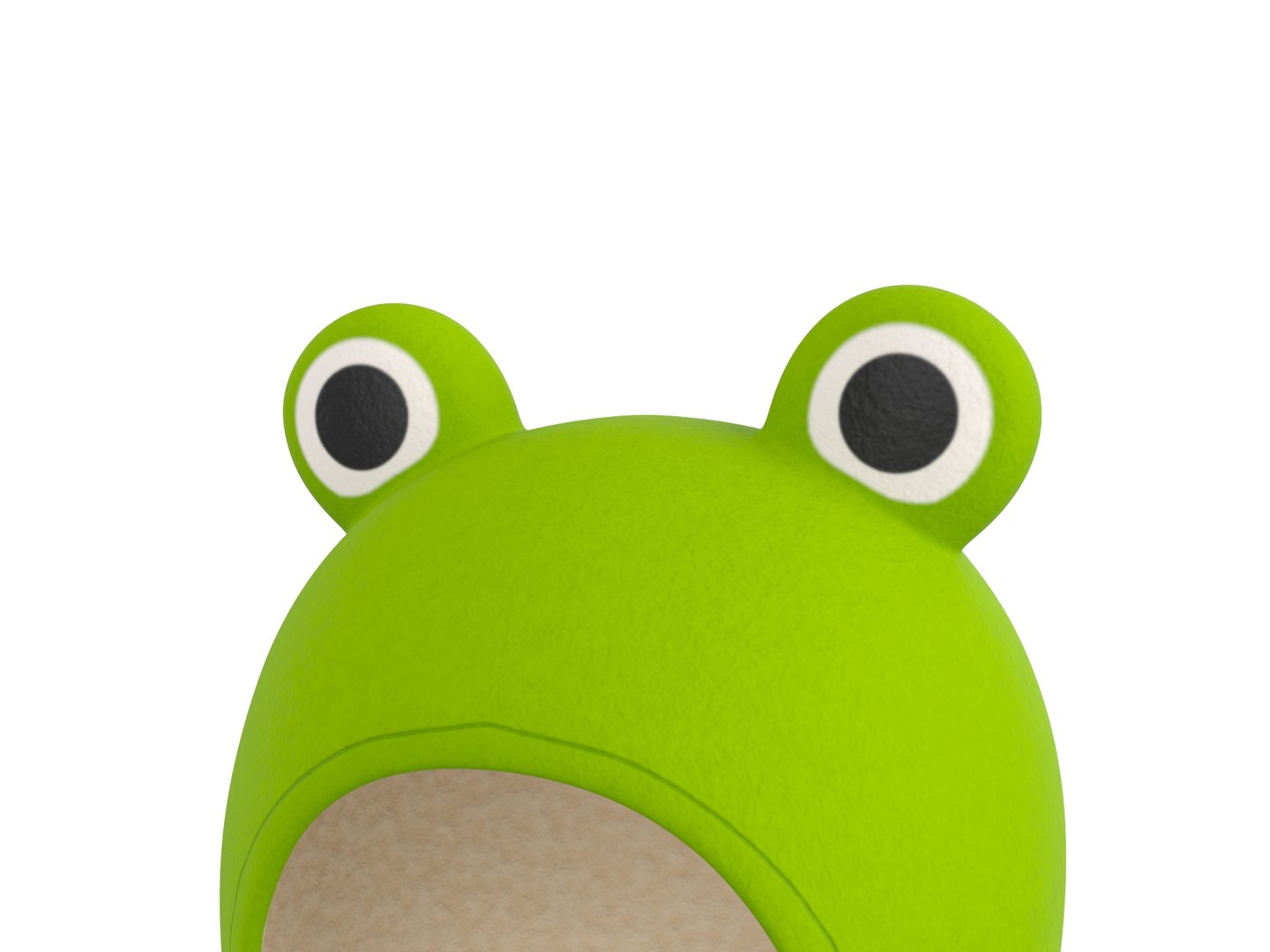 3D Model Frog Plush Hat - TurboSquid 1773503