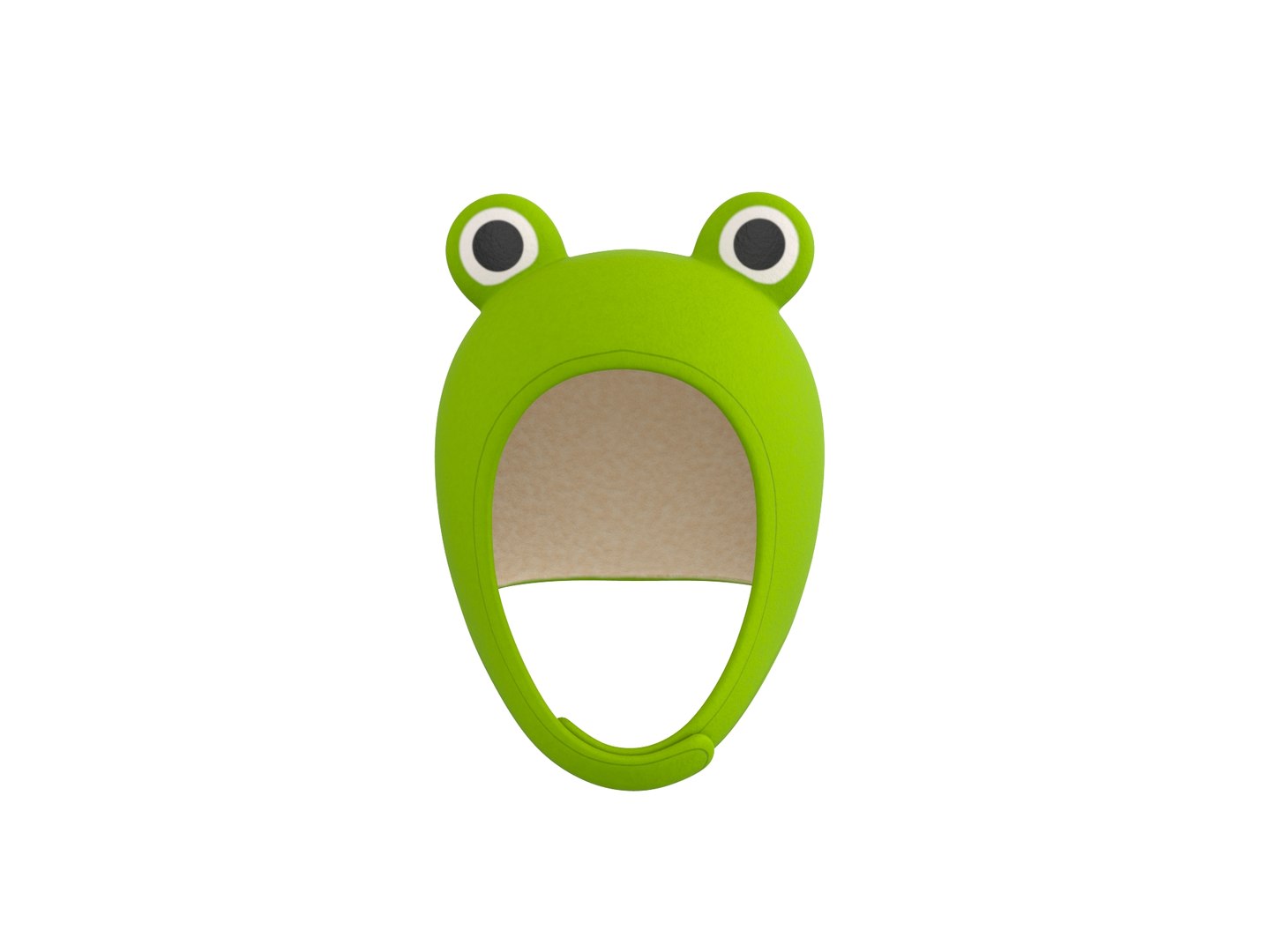 3D Model Frog Plush Hat - TurboSquid 1773503