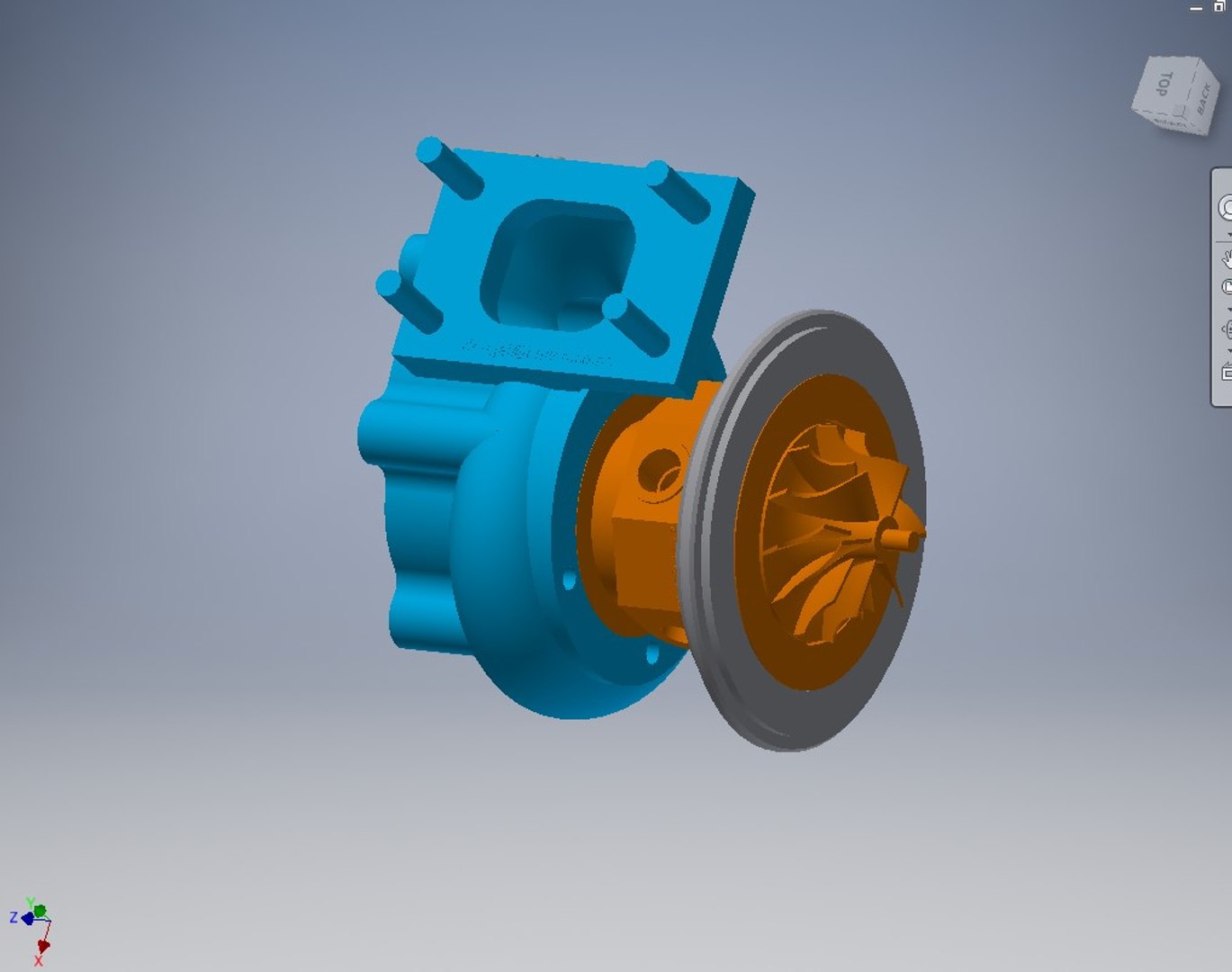 3D Turbine Turbocharger - TurboSquid 1653785