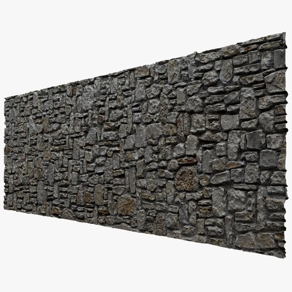 3D model Old Stone Wall Scan - TurboSquid 1840468