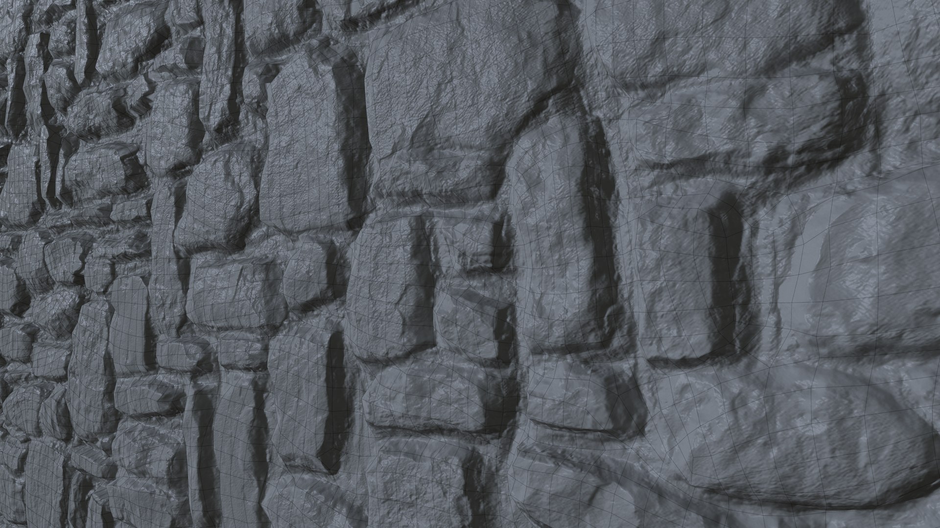 3D Model Old Stone Wall Scan - TurboSquid 1840468