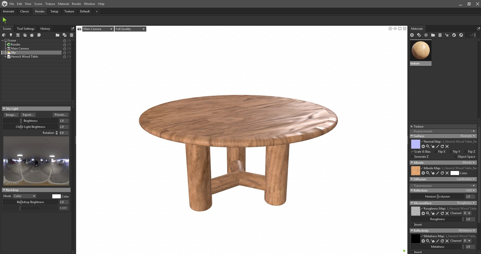 Rustic Round Wooden Table 3d Model 3D Model - TurboSquid 2367175