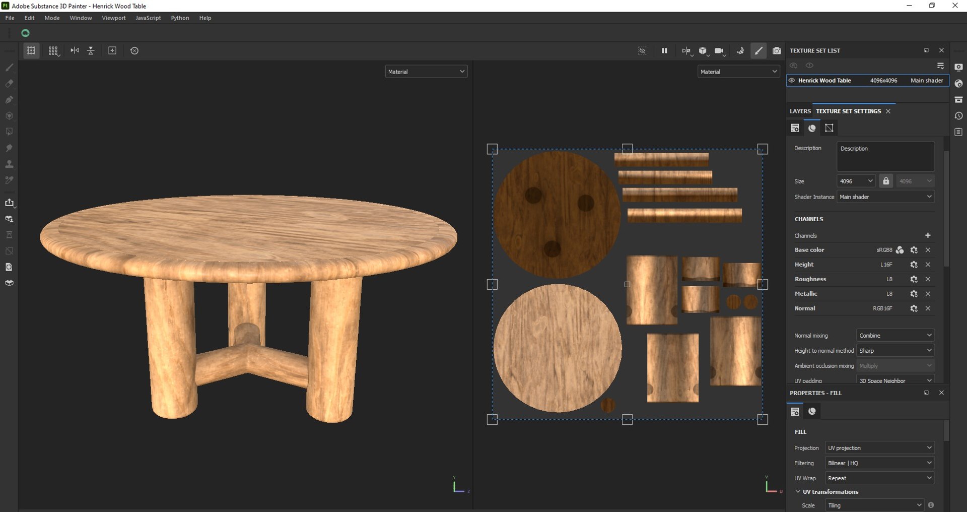 Rustic Round Wooden Table 3d Model 3D Model - TurboSquid 2367175