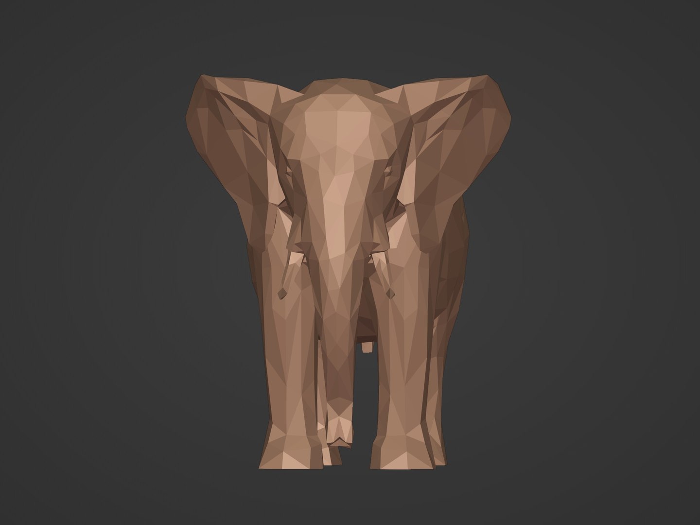 Low Poly Elephant 3D Model - TurboSquid 2008361