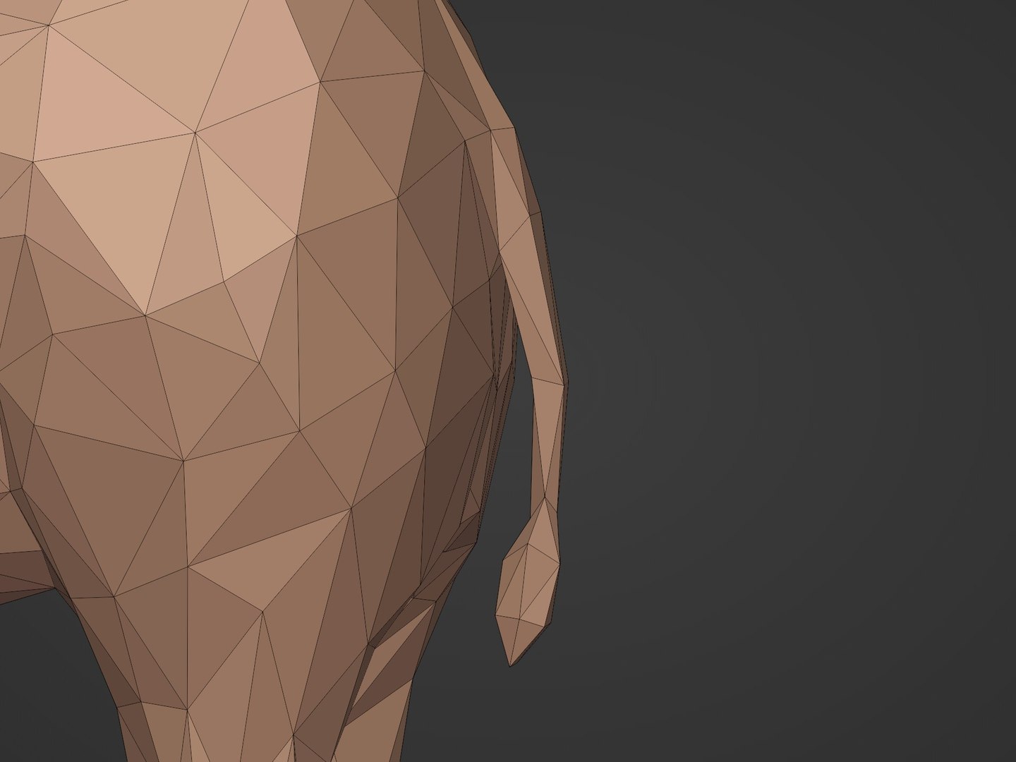 Low Poly Elephant 3D Model - TurboSquid 2008361