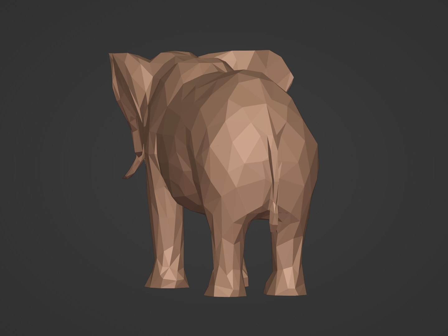 Low Poly Elephant 3D Model - TurboSquid 2008361