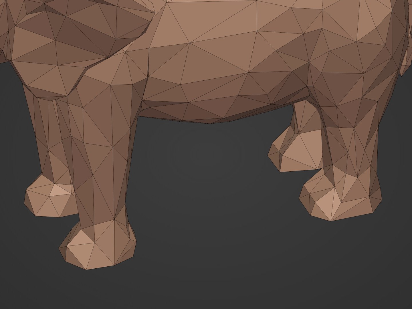Low Poly Elephant 3D Model - TurboSquid 2008361
