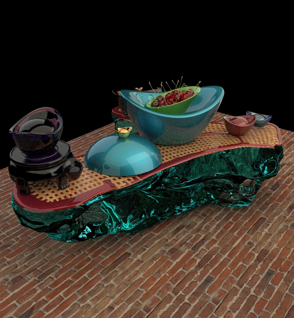 3D Chinese gold Ingot and cheery model - TurboSquid 2150359