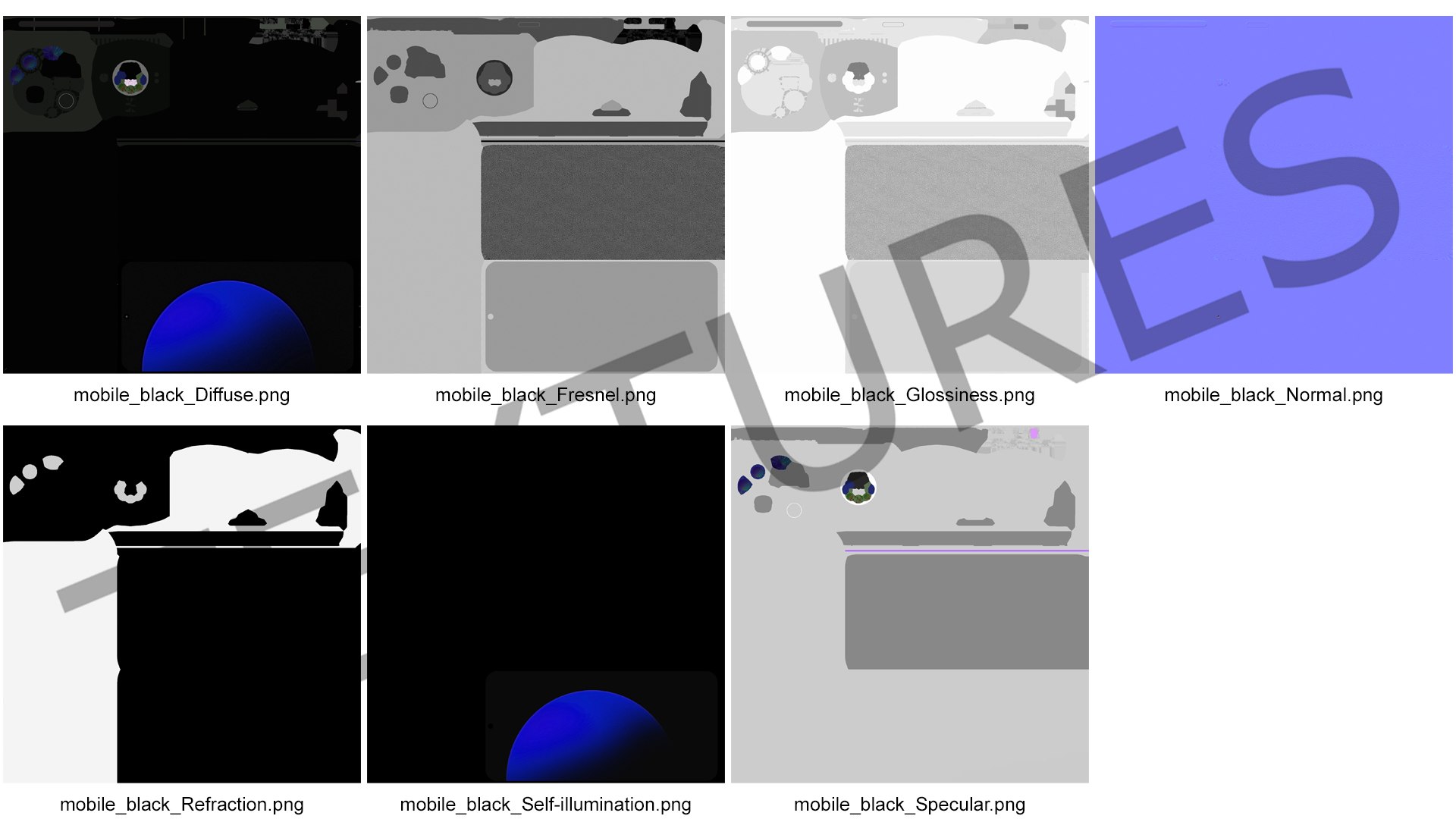 Photomobile Black 3D - TurboSquid 1957743