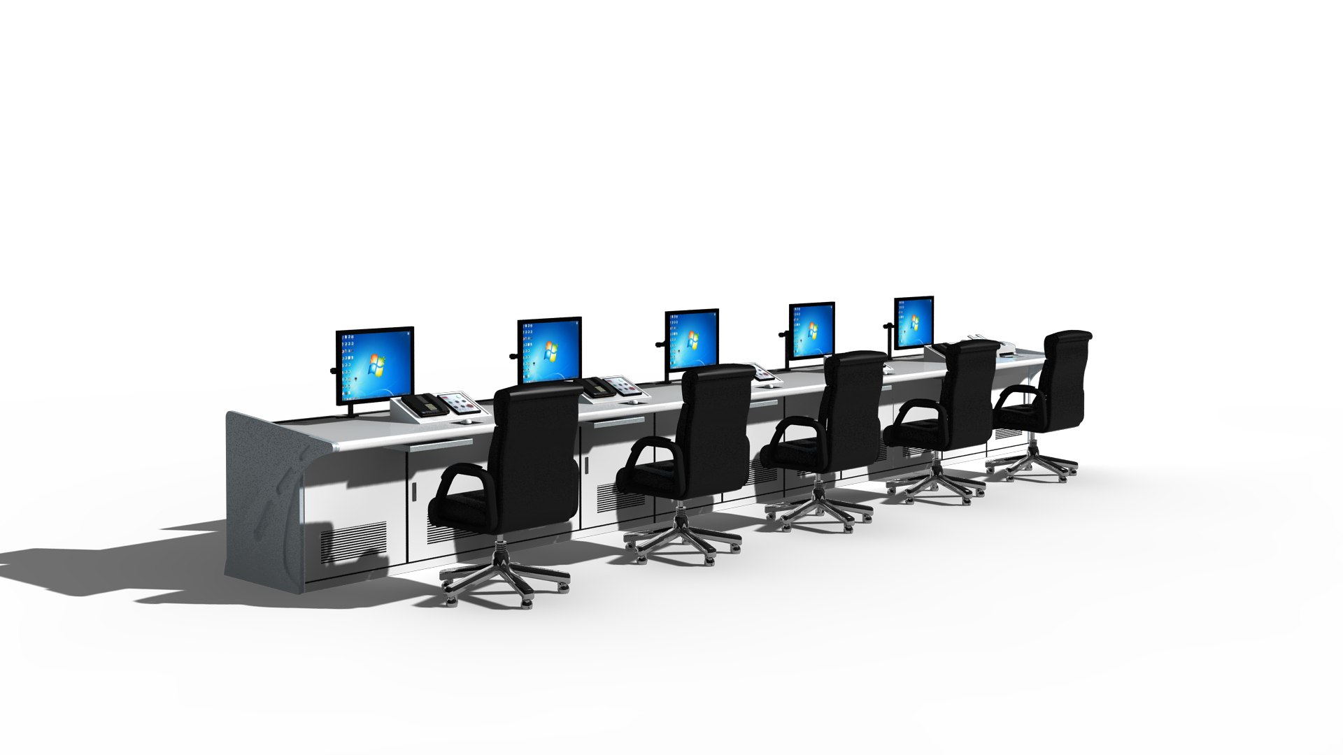 3D Control Desk - TurboSquid 1974259