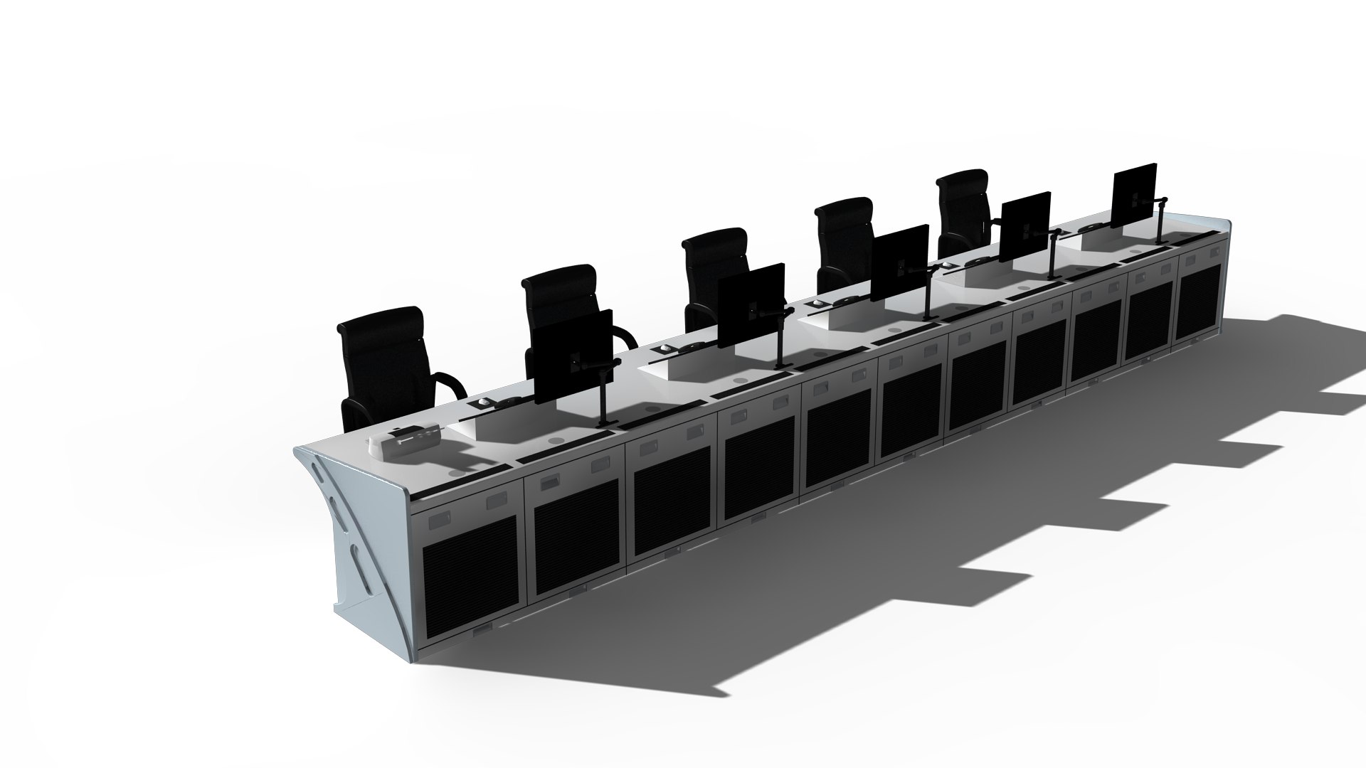 3D Control Desk - TurboSquid 1974259