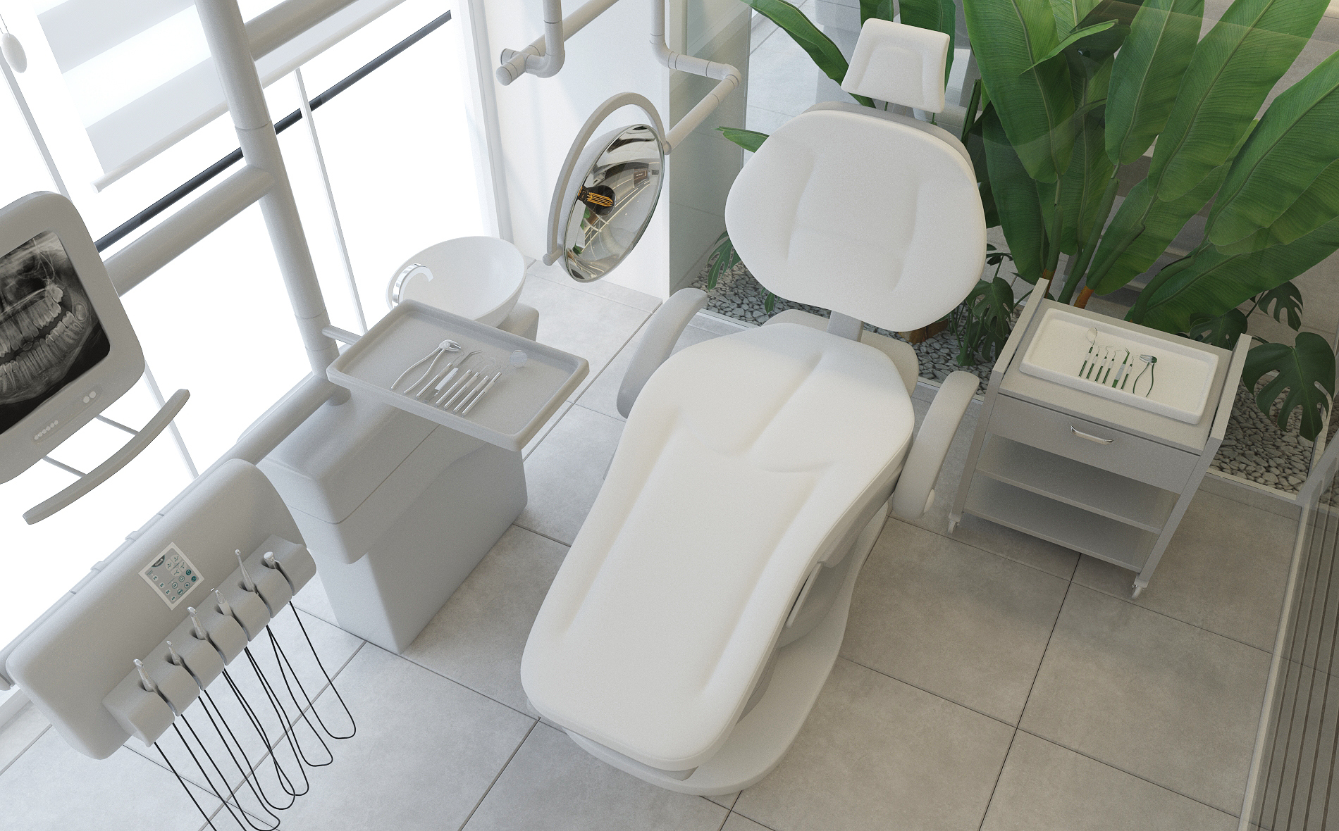 Clinic interior offices model - TurboSquid 1628651