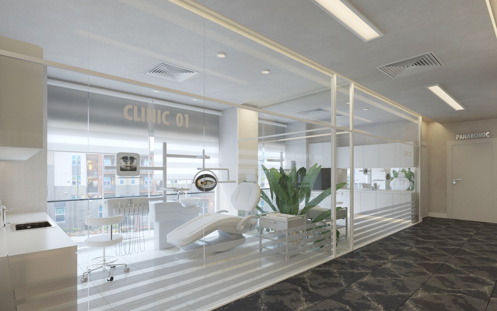 Clinic Interior Offices Model - TurboSquid 1628651