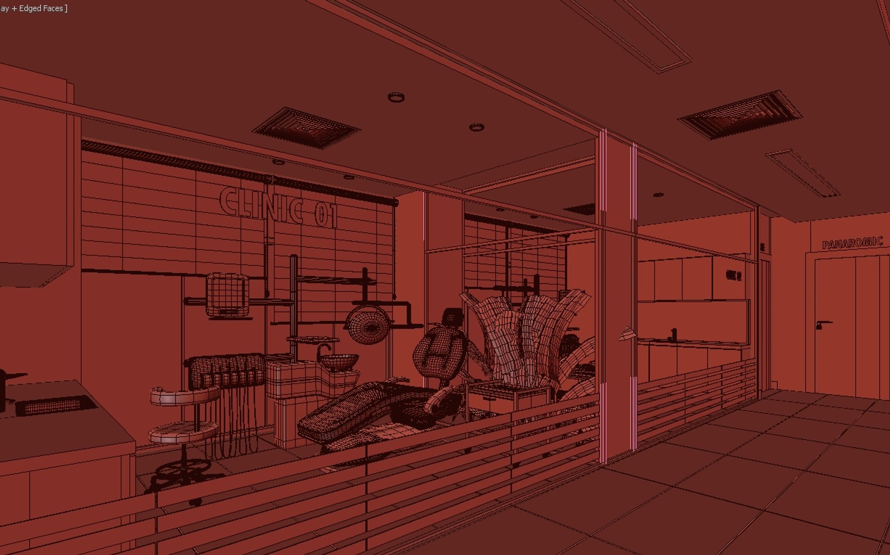 Clinic interior offices model - TurboSquid 1628651