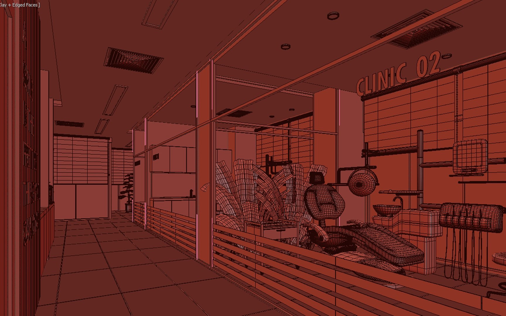 Clinic Interior Offices Model - TurboSquid 1628651