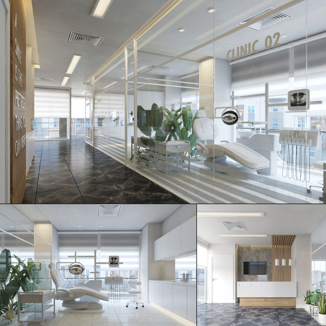 Clinic interior offices model - TurboSquid 1628651