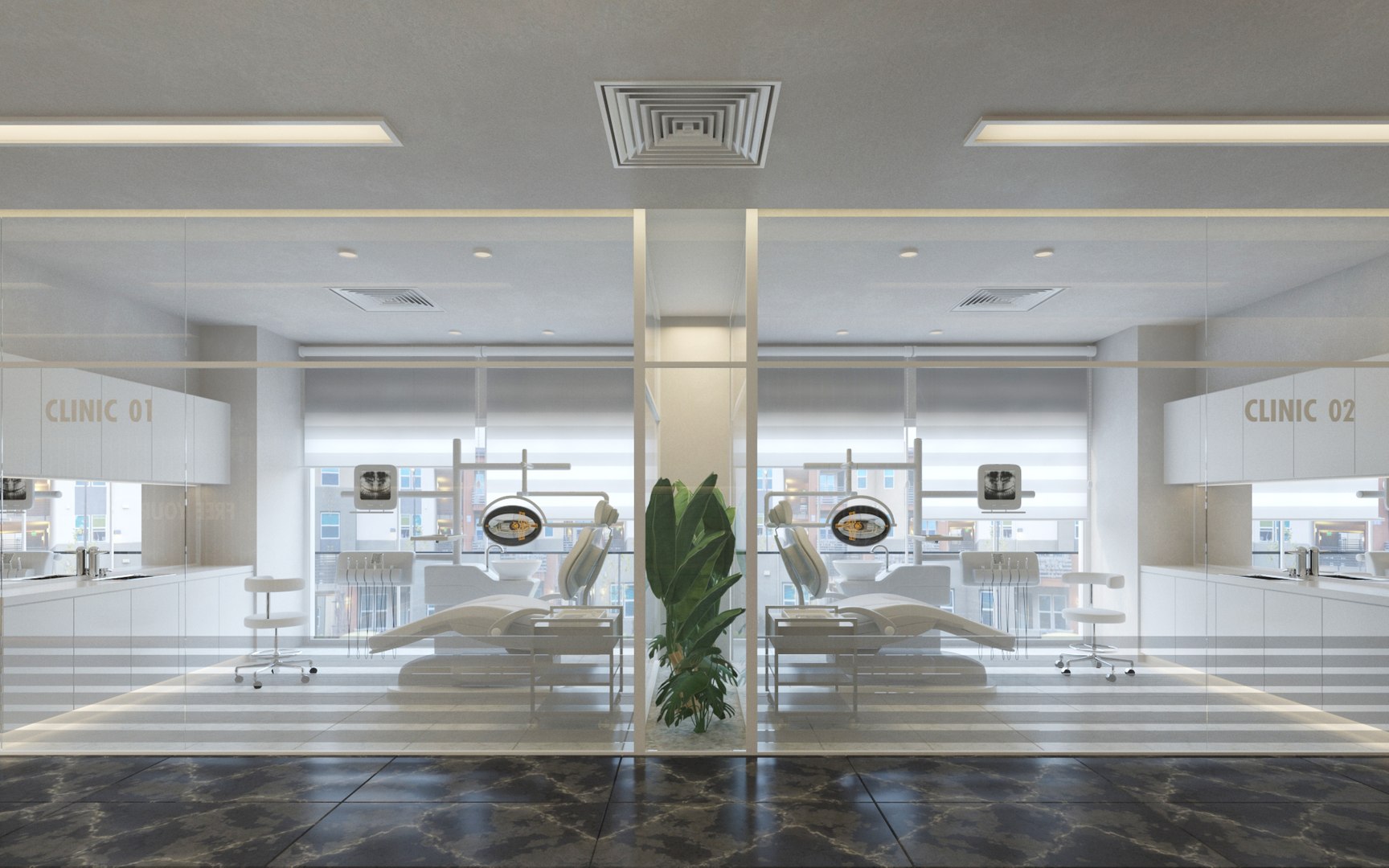 Clinic Interior Offices Model - TurboSquid 1628651