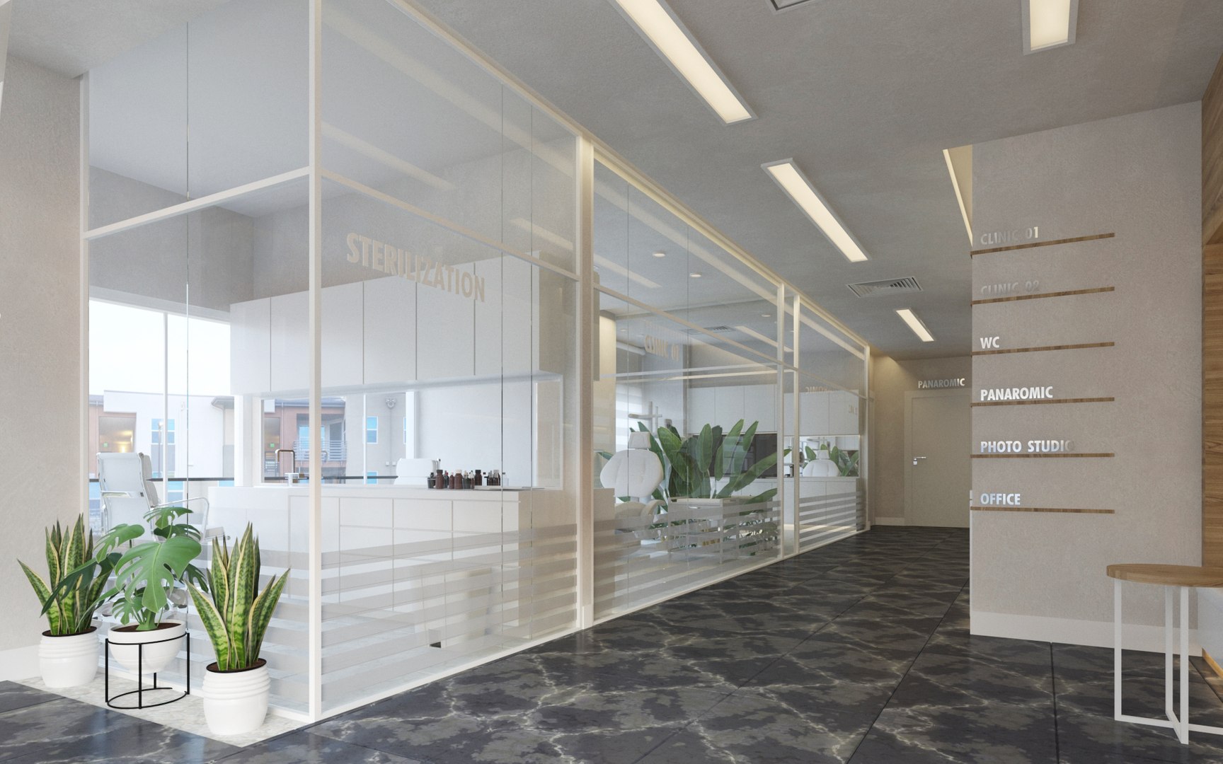 Clinic Interior Offices Model - TurboSquid 1628651