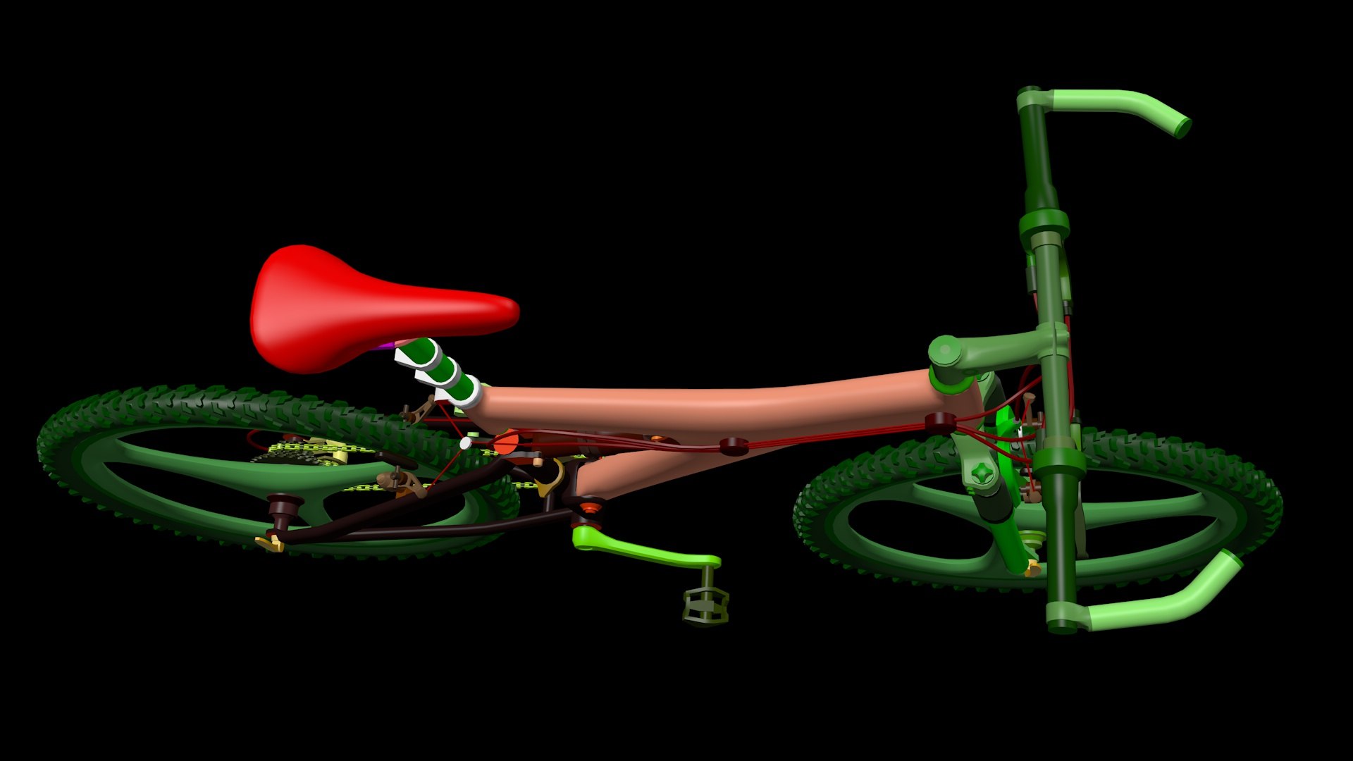 3D Model Mountain Bike - TurboSquid 2087292