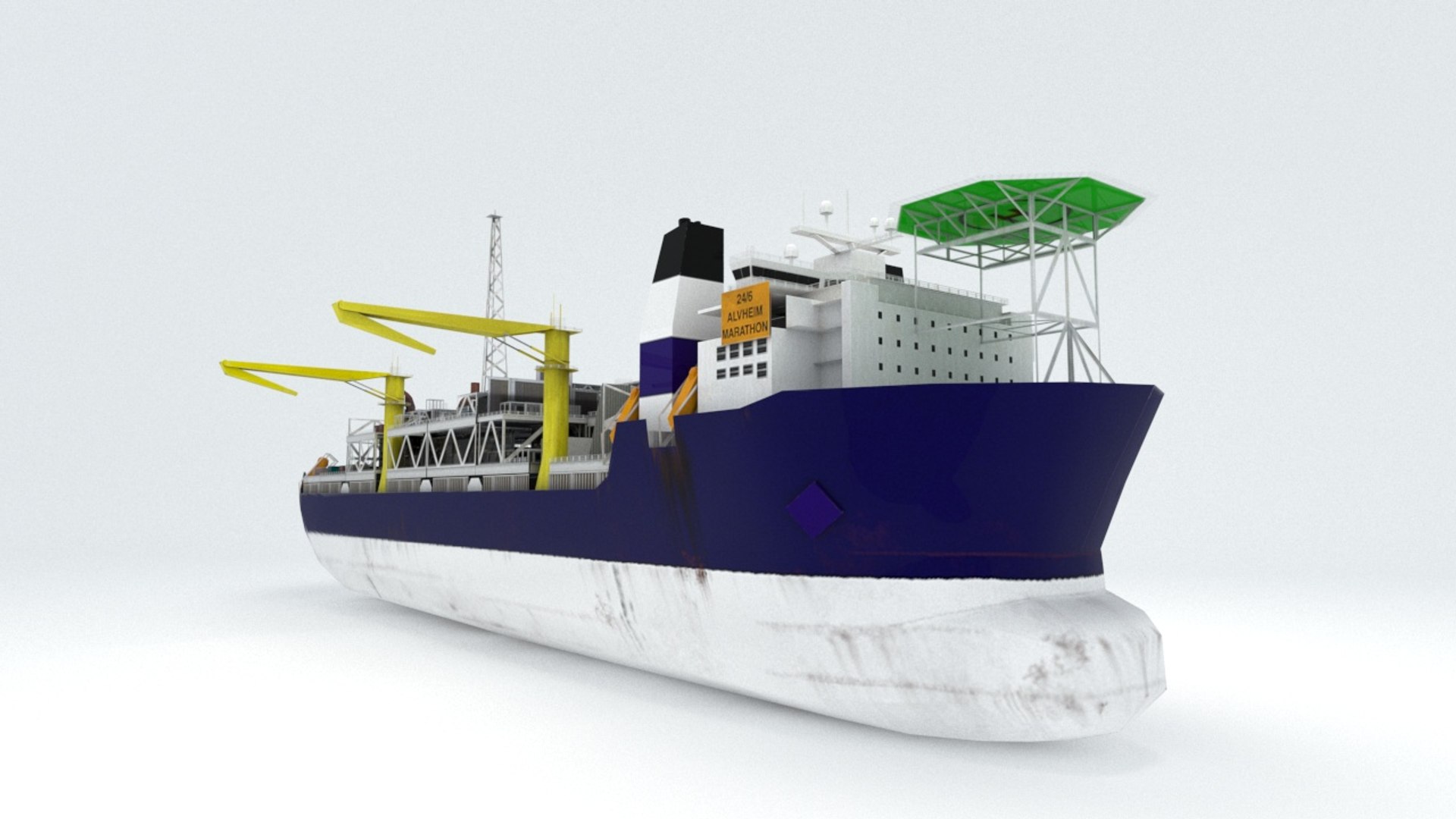 3D Alvheim Fpso Model - TurboSquid 1193649