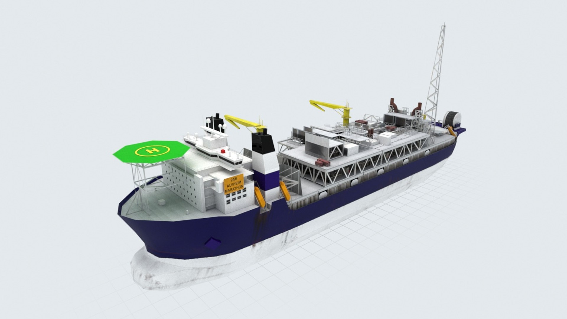 3D Alvheim Fpso Model - TurboSquid 1193649