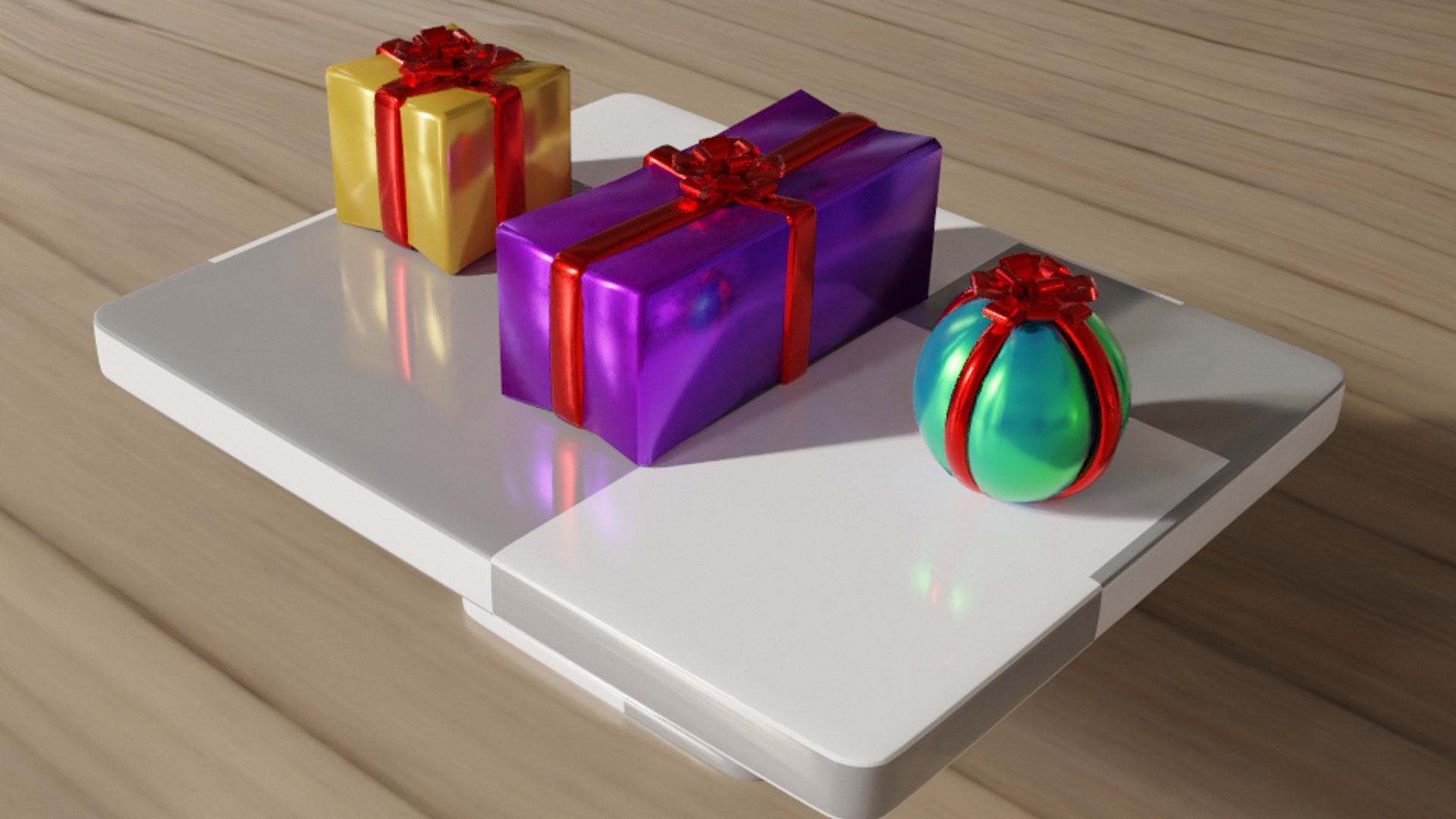 3D GIFT - THREE DIFFERENT DESIGNS VR AR Low-poly 3d Model Model ...